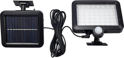 600 Lumen Motion Sensor Wall Security Light - Outdoor Solar Powered ...