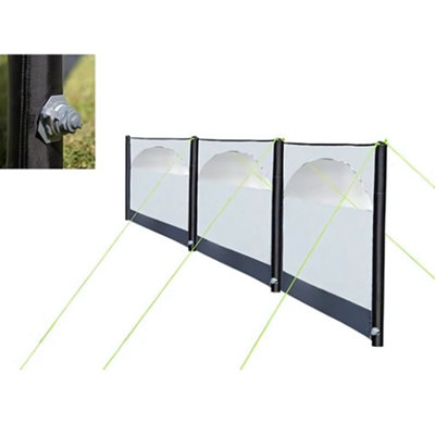 600cm x 140cm Large 3 Panel Inst-Air Camping Windbreaker Screen with ...