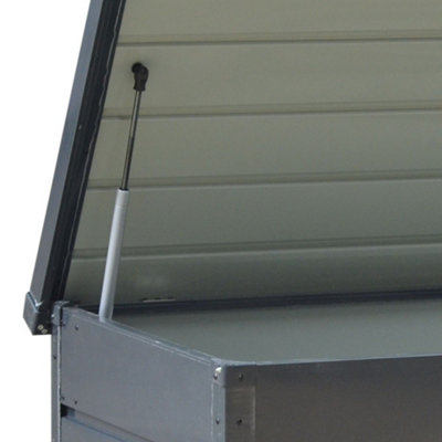 600L Outdoor Metal Garden Furniture Storage Box with Twist Grip Lock