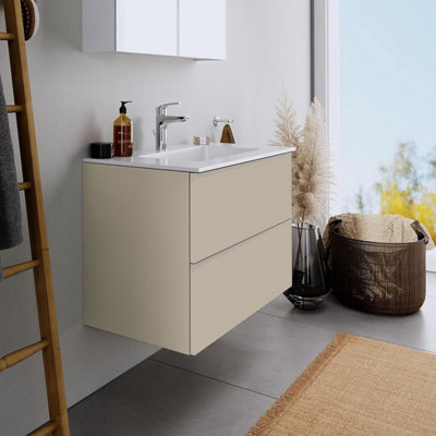 600mm LED Drawers Minimalist 2 Drawer Wall Hung Bathroom Vanity Basin ...