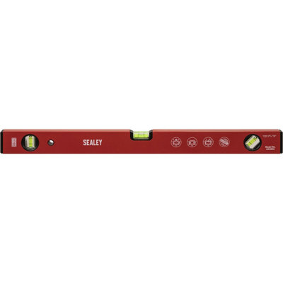 600mm Precision Milled Powder Coated Spirit Level with 45 Degree Angle