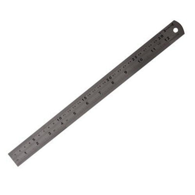 600mm Precision Stainless Steel Rule Metric & Imperial 0.5mm & 1/64 ...