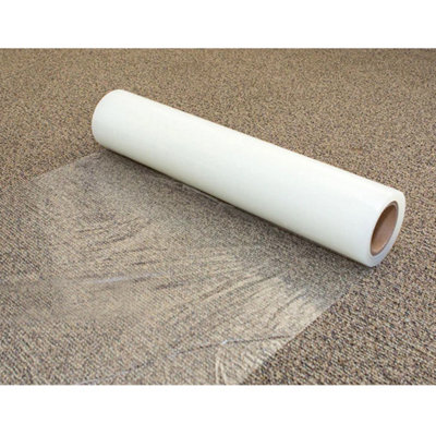 600mm x 50m Carpet Protection Film - Roll of Strong Adhesive Floor ...