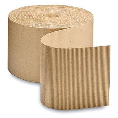 600mm x 75m Corrugated Cardboard Roll Cushioning Wrap For House Moving ...