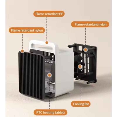 600W-900W Household Heater Room Heating Office Desktop Mini Small ...