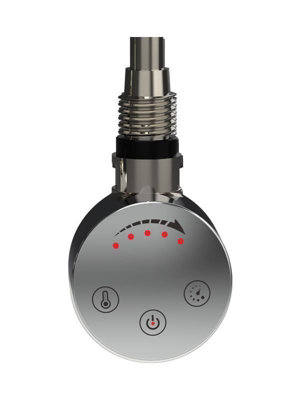 600W Thermostatic Heating Element with 1-5hrs Booster, Chrome
