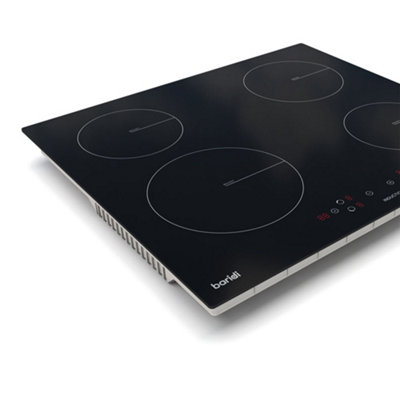 60cm 2800W 4 Zone Induction Cooktop - Black Glass Touch Control