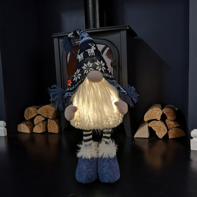 60cm Battery Operated Light up Christmas Gonk with Telescopic Legs in ...