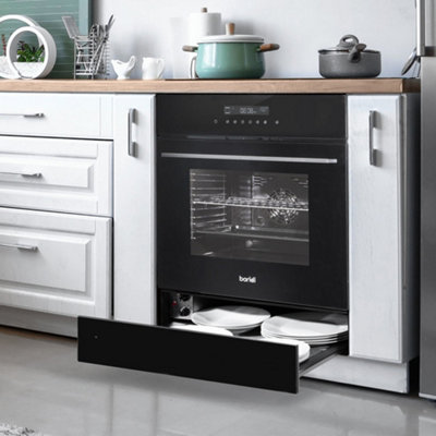 Buy 60cm Built-In Warming Drawer - Black Kitchen Appliance for ...