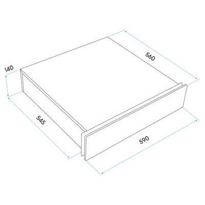 60cm Built-In Warming Drawer - Kitchen Wall Plate Heater - Push Open ...