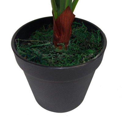 60cm Bushy Large Bird's Nest Fern Plant Artificial