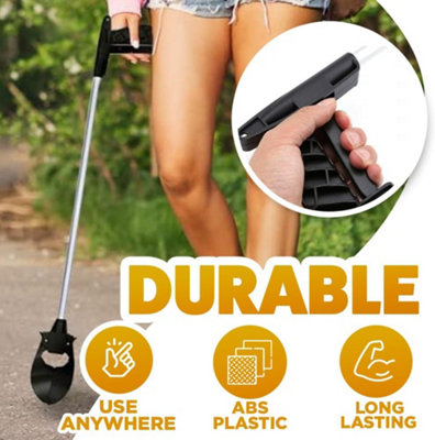 60cm Long Handle Poop Scoop - Convenient and Practical Grabber Picker Tool