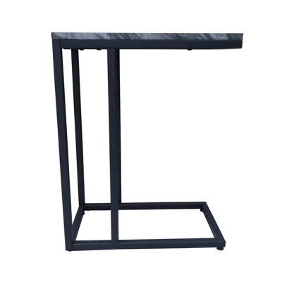 60cm Metal C Shape Sofa Side Table for Living Room Furniture, Bedside ...