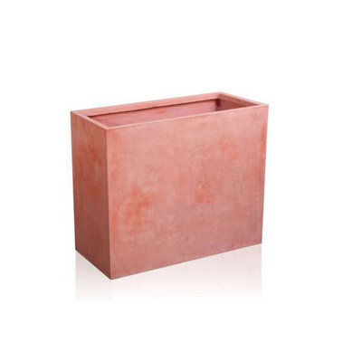 60cm Terracotta Fibrecotta Tall Trough Planter | DIY at B&Q