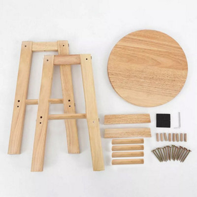 60cm Wooden Bar Stool - Ideal for Kitchens & Breakfast Bars