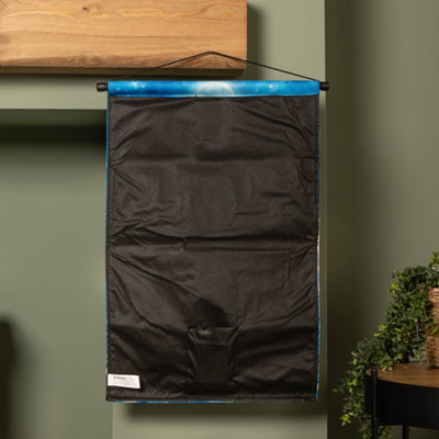 60cm x 40cm Battery Operated Light up Santa Sleigh Fabric Hanging ...