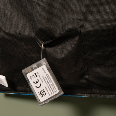 60cm x 40cm Battery Operated Light up Santa Sleigh Fabric Hanging ...