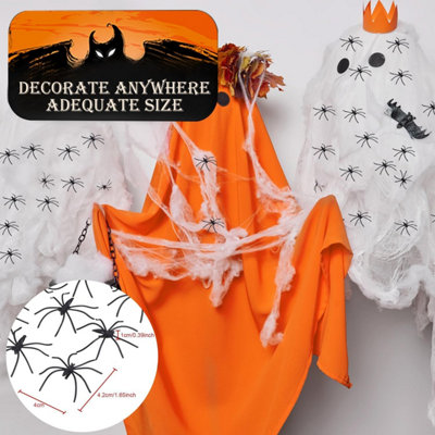 60g Halloween Spider Web Decorations, with 30pcs Fake Spiders ...