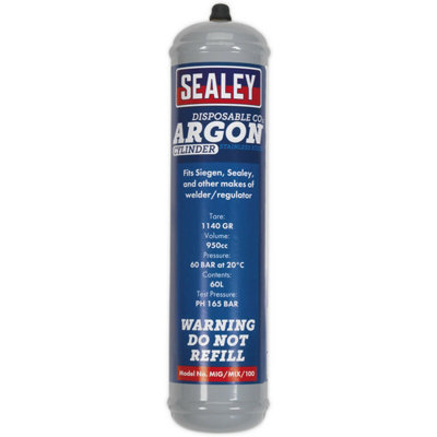 60L Disposable Argon & CO2 Gas Cylinder for Welding - Portable Welding ...