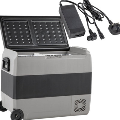 60L Portable 12V 24V Vehicle Fridge Freezer with 230V Power Supply for ...