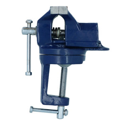 60mm (2") Swivel Twist Vice Clamp Grip On Type Holder Anvil