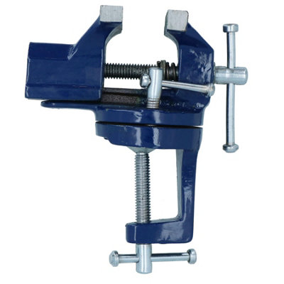 60mm (2") Swivel Twist Vice Clamp Grip On Type Holder Anvil