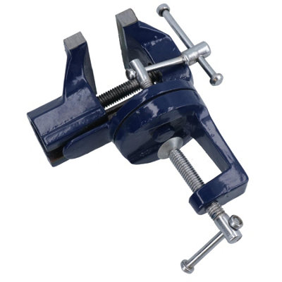 60mm (2") Swivel Twist Vice Clamp Grip On Type Holder Anvil