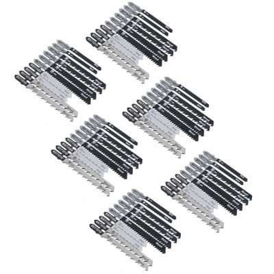 60pc T Shank Fitting Jigsaw Cutting Blades Set For Plastic Wood Metal ...