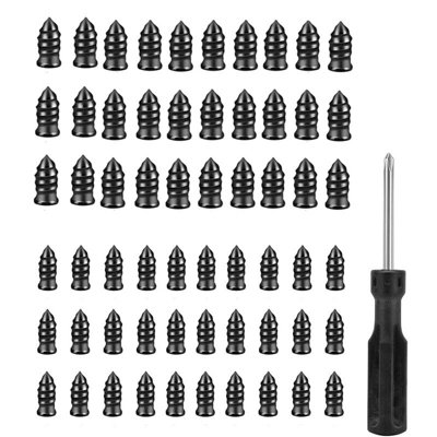 60pc Tubeless Tyre Puncture Repair Screw Plug Kit for Car Bike Motorcycle