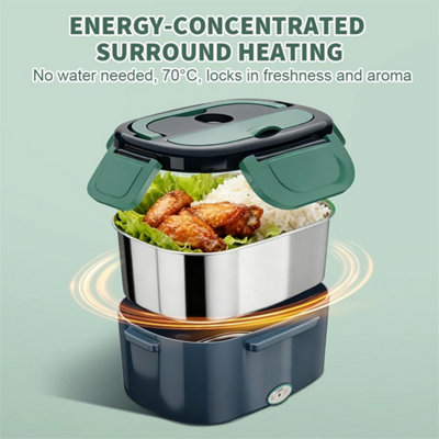 60W Electric Lunch Box Heater 12V/24V Car Office 1.5L UK