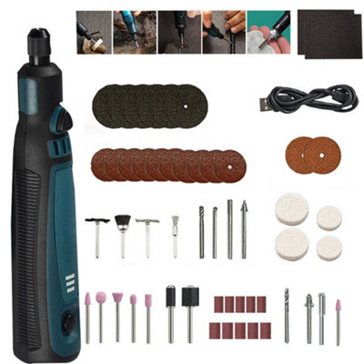 60x Cordless Rechargeable Electric Mini Drill Grinder Engraving Pen ...