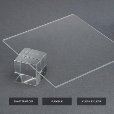 60x60CM Clear Acrylic Plexiglass Sheet 3mm Transparent Sheet