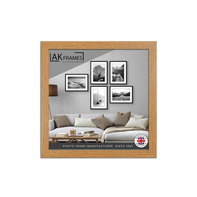 60x60cm OAK Poster Frame - Modern Picture Frame for Wall Art, Prints ...