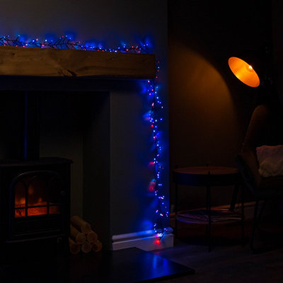 62.5m 5000 LED Christmas Cluster Multi-Action String Lights with Timer ...