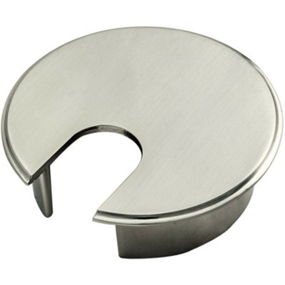 62mm Recessed Cable Tidy Desktop USB Monitor Cable Hole Satin Nickel