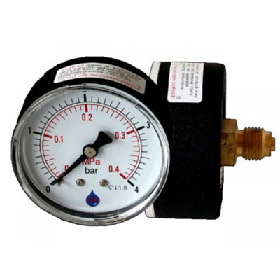 63mm Dial 0-6 Bar Rear Entry Pressure Gauge 1/4inch Bsp Manometer
