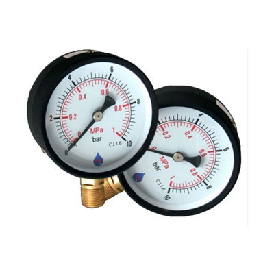 63mm Dial 0-6 Bar Side Entry Pressure Gauge 1/4inch Bsp Manometer