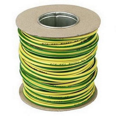 6491X 1.5mmÂ² Green Yellow Single Core & Earth Cable, 17 Amps, 100m