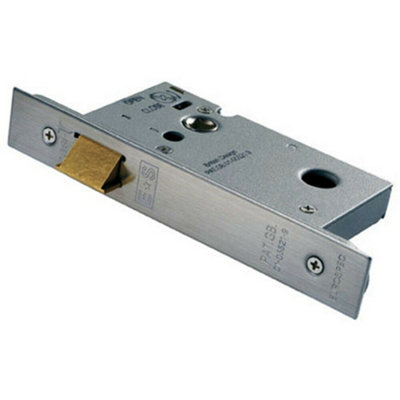 64mm Architectural Upright Latch Square Forend Satin Stainless Steel ...