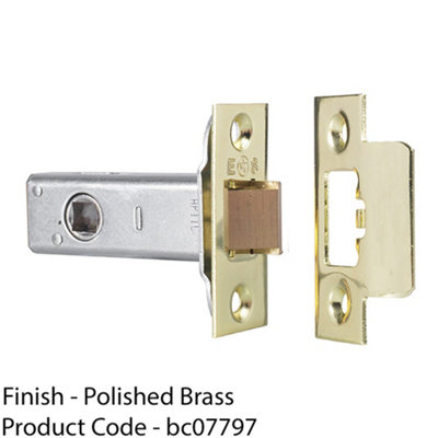 64mm Heavy Sprung Tubular Door Latch Square Strike Plate Forend ...