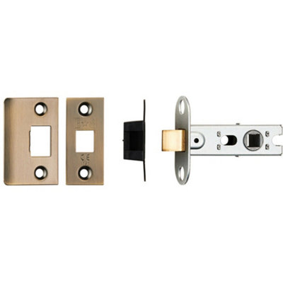 64mm Tubular Mortice Door Latch Bolt Through Square Forends Antique ...