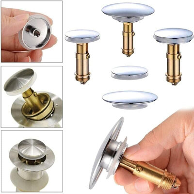 66mm Click Clack Pop Up Waste for Bathroom Sink Kitchen Sink Bathroom ...
