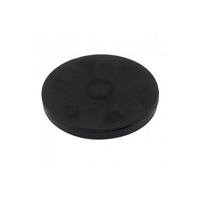 66mm dia x 8mm high White Rubber Coated POS Magnets c/w M6 Boss Thread ...