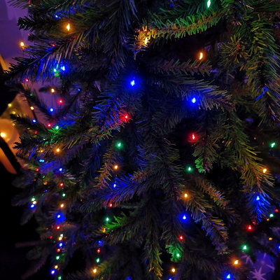 672 LED 2.1m Lumineo Sparkle Indoor Outdoor Christmas Tree Waterfall ...