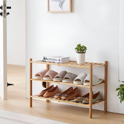 68.5cm W Rack 3-Tier Multifunctional Bamboo Storage Rack