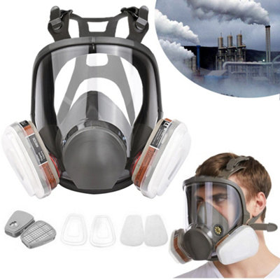 6800 Full Face 15 IN 1 Gas Mask Chemical Vapor Respirator 95% Filter