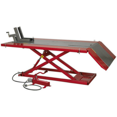 680kg Heavy Duty Hydraulic Vehicle Lift with Air Pump - 790mm Max ...