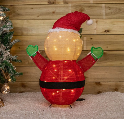 68cm Battery Powered Collapsible Santa Figure 49 Static Warm White LEDs