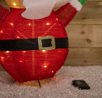 68cm Battery Powered Collapsible Santa Figure 49 Static Warm White LEDs