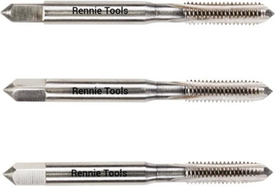 6BA Tap Set. 3 Piece HSS Hand Tap Set. Includes 3 Pieces - 1st, 2nd ...